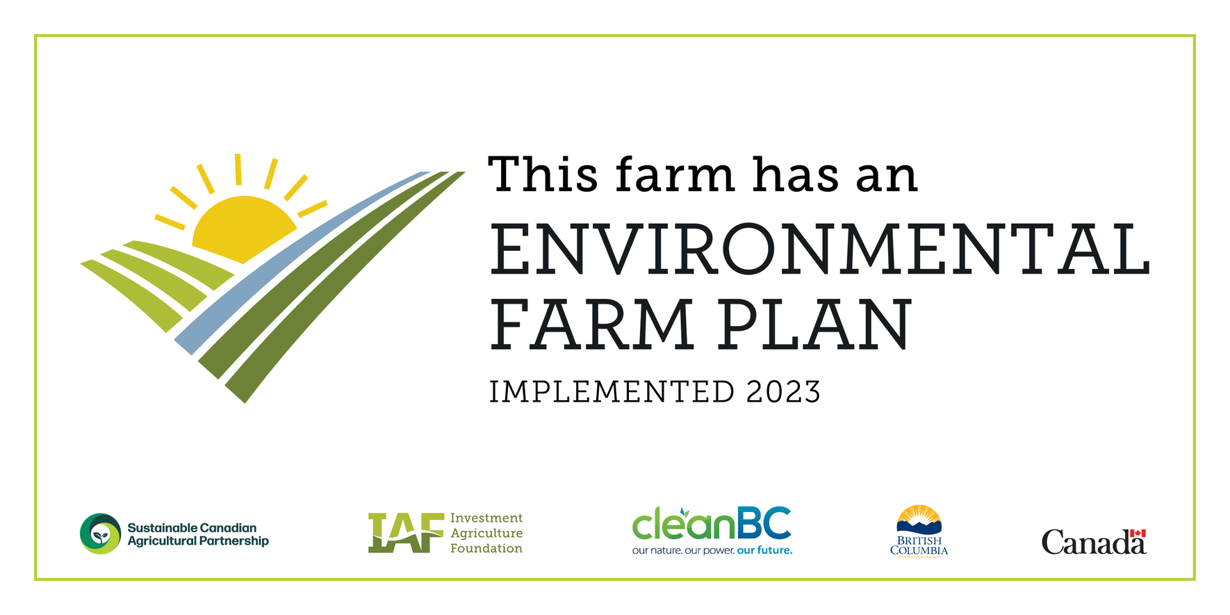 Environmental Farm Plan Program – Investment Agriculture Foundation of BC
